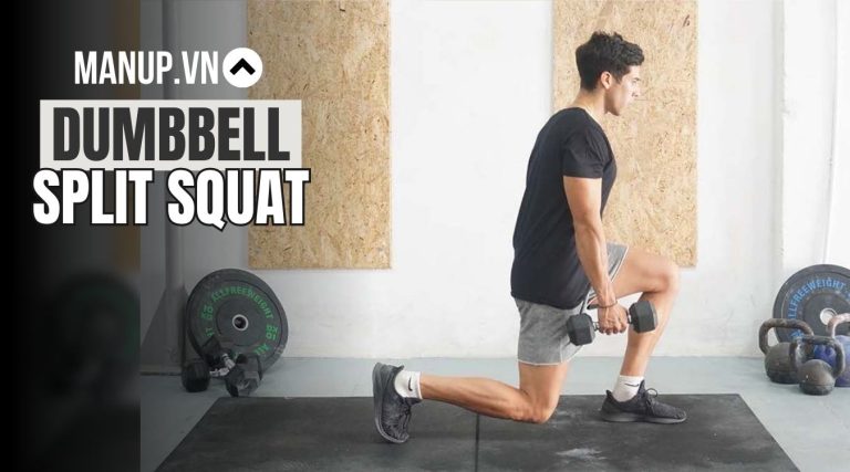 Cách tập Dumbbell Split Squat đơn giản dễ thực hiện - Manup