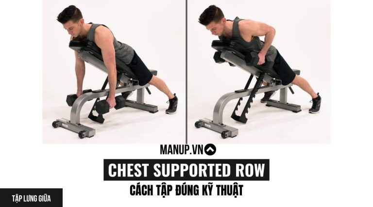 Cách tập Chest Supported Row đúng kỹ thuật - Manup
